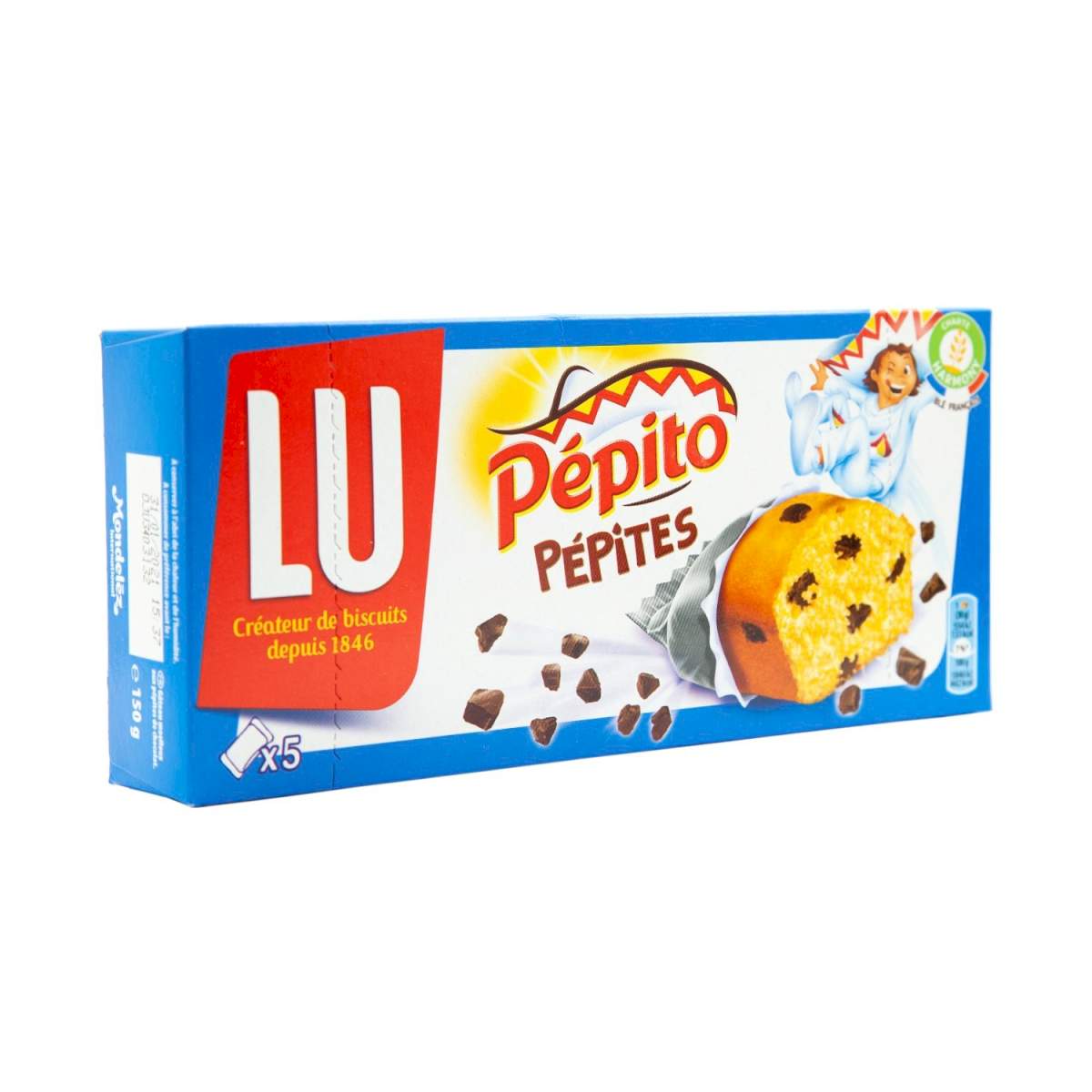 GATEAU PEPITES DE CHOCOLAT PEPITO PQ 150 GR LU - Groupe Logipro
